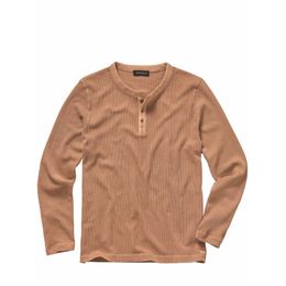 Mey & Edlich Mey & Edlich Herren Ausrei&szlig;er Henley Orange 100 % Baumwolle (bio)