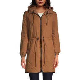 LANDS' END Boucl&eacute;-Wendemantel, Damen,  Braun, by Lands' End