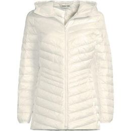 LANDS' END Daunenjacke WANDERWEIGHT Verstaubar Ultraleicht mit Kapuze, Damen,  Rot, Nylon/Daunen, by Lands' End