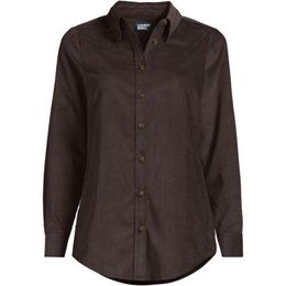 LANDS' END Feincord-Hemdbluse f&uuml;r Damen in Plus-Gr&ouml;&szlig;e, Damen, size: plus, Braun, Baumwolle, by Lands' End