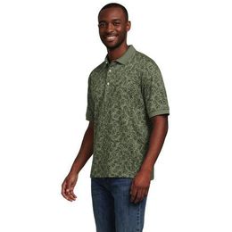 LANDS' END Supima Kurzarm-Polo, Classic Fit, Herren,  Gr&uuml;n, Baumwolle, by Lands' End