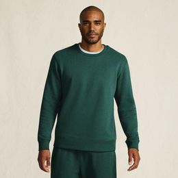 LANDS' END Rundhals-Sweatshirt SERIOUS SWEATS, Herren,  Gr&uuml;n, Baumwoll-Mischung/Polyester-Mischung, by Lands' End