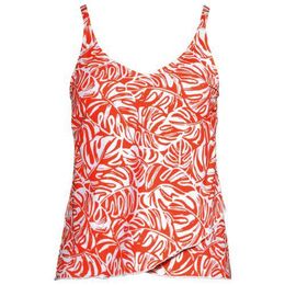 LANDS' END Tankinitop mit Tulpensaum chlorresistent f&uuml;r Damen, Damen, size: regular, Orange, Nylon-Mischung, by Lands' End