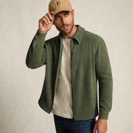 LANDS' END Stretchcord-Hemdjacke, Herren,  Gr&uuml;n, Polyester/Polyester-Mischung, by Lands' End