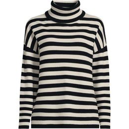 LANDS' END Feinstrick-Rollkragenpullover, Damen,  Schwarz, by Lands' End