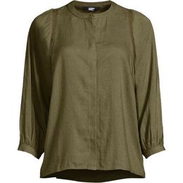 LANDS' END Bluse im Leinenmix f&uuml;r Damen, Damen, size: regular, Gr&uuml;n, Leinen/Viskose, by Lands' End
