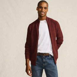 LANDS' END Rippstrick DRIFTER Cardigan, Herren,  Braun, Baumwolle/Nylon, by Lands' End