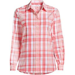 LANDS' END Lange leichte Flanellbluse f&uuml;r Damen in Plus-Gr&ouml;&szlig;e, Damen, size: plus, Pink, by Lands' End