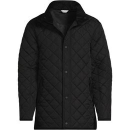 LANDS' END Steppjacke FeatherFree, Herren,  Schwarz, Polyester, by Lands' End