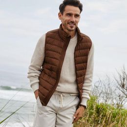 LANDS' END Ultraleichte verstaubare Wanderweight-Daunenweste f&uuml;r Herren, Herren, size: regular, Braun, Polyester/Nylon/Daunen, by Lands' End
