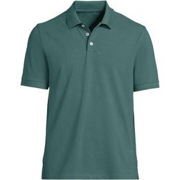 LANDS' END Performance Piqu&eacute;-Poloshirt, Herren,  Gr&uuml;n, Baumwoll-Mischung, by Lands' End