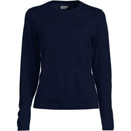 LANDS' END Merino-Pullover f&uuml;r Damen in Petite-Gr&ouml;&szlig;e, Damen, size: petite, Gr&uuml;n, Wolle, by Lands' End