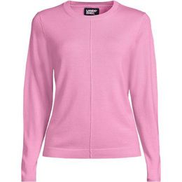 LANDS' END Merino-Pullover f&uuml;r Damen in Petite-Gr&ouml;&szlig;e, Damen, size: petite, Pink, Wolle, by Lands' End