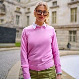 LANDS' END Merino-Pullover f&uuml;r Damen, Damen, size: regular, Pink, Wolle, by Lands' End