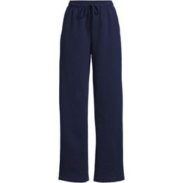 LANDS' END Jogginghose mit geradem Bein SERIOUS SWEATS, Damen,  Blau, Baumwoll-Mischung/Polyester-Mischung, by Lands' End