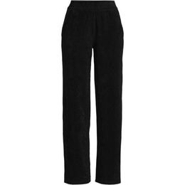 LANDS' END Strickcord-Hose Straight Fit f&uuml;r Damen, Damen, size: regular, Schwarz, Elasthan/Baumwoll-Mischung/Polyester-Mischung, by Lands' End