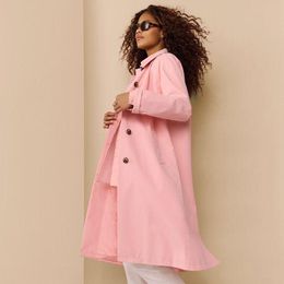 LANDS' END Wasserabweisender Mantel f&uuml;r Damen, Damen, size: regular, Pink, Polyester, by Lands' End