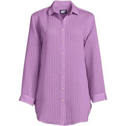 LANDS' END Leichtes, geripptes Strandkleid f&uuml;r Damen, Damen, size: regular, Lila, by Lands' End