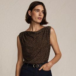 LANDS' END Silk Knit &Auml;rmelloses Top f&uuml;r Damen in Petite-Gr&ouml;&szlig;e, Damen, size: petite, Braun, Polyester-Mischung, by Lands' End