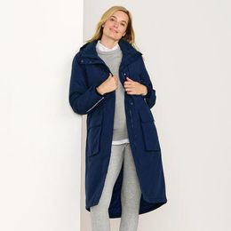 LANDS' END Wasserdichter Isolierter Stadion-Kapuzenmantel Squall, Damen,  Blau, Nylon, by Lands' End
