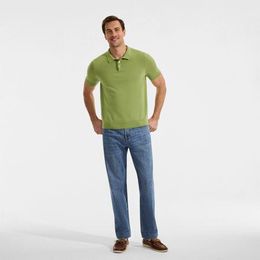 LANDS' END Kurz&auml;rmeliger Merino-Polopullover, Herren,  Gr&uuml;n, Wolle, by Lands' End