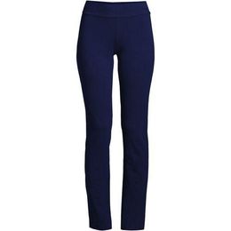 LANDS' END Slim Fit Starfish Jersey-Freizeithose, Damen,  Blau, Elasthan/Baumwoll-Mischung, by Lands' End