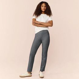 LANDS' END Slim Fit Starfish Jersey-Freizeithose, Damen,  Grau, Elasthan/Baumwoll-Mischung, by Lands' End