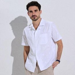 LANDS' END Besticktes Popeline-Hemd f&uuml;r Herren, Herren, size: regular, Wei&szlig;, Baumwolle, by Lands' End