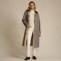 LANDS' END Wendbarer Trenchcoat mit G&uuml;rtel, Damen,  Beige, Polyester/Polyester-Mischung, by Lands' End