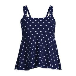 LANDS' END Ausgestelltes Tankinitop mit U-Ausschnitt - Mastektomie, Damen,  Blau, Elasthan/Polyester-Mischung/Nylon-Mischung, by Lands' End