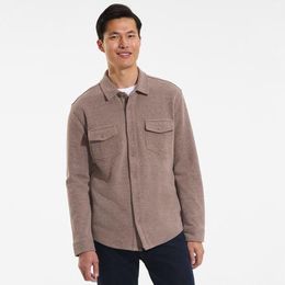 LANDS' END Bedford-Hemdjacke, Herren,  Braun, Baumwoll-Mischung/Polyester-Mischung, by Lands' End