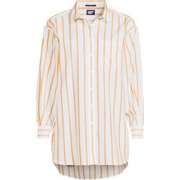 LANDS' END B&uuml;gelfreie, lange Baumwoll-Hemdbluse f&uuml;r Damen, Damen, size: regular, Orange, Baumwolle, by Lands' End