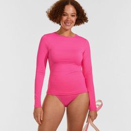 LANDS' END Badeshirt, Damen,  Pink, Nylon-Mischung, by Lands' End