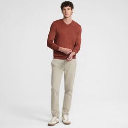 LANDS' END CashTouch Feinstrick-Pullover f&uuml;r Herren, Herren, size: regular, Braun, Polyester, by Lands' End