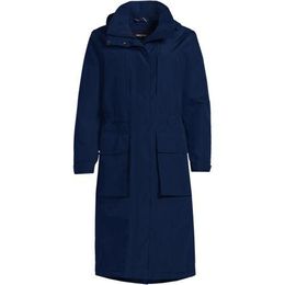 LANDS' END Wasserdichter Isolierter Stadion-Kapuzenmantel Squall f&uuml;r Damen in Plus-Gr&ouml;&szlig;e, Damen, size: plus, Blau, Nylon, by Lands' End