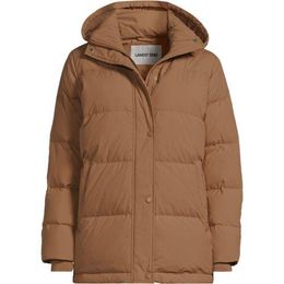 LANDS' END Wasserabweisende Daunenjacke, Damen,  Beige, Nylon, by Lands' End