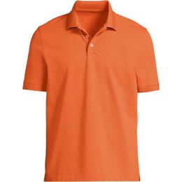 LANDS' END Performance Piqu&eacute;-Poloshirt, Herren,  Orange, Baumwoll-Mischung, by Lands' End