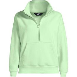 LANDS' END Sweatshirt SERIOUS SWEATS mit Rei&szlig;verschluss f&uuml;r Damen, Damen, size: regular, Gr&uuml;n, Baumwoll-Mischung/Polyester-Mischung, by Lands' End