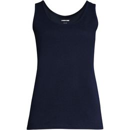 LANDS' END Baumwoll-Top f&uuml;r Damen in Plus-Gr&ouml;&szlig;e, Damen, size: plus, Blau, Baumwolle, by Lands' End