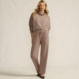 LANDS' END Samtweiche Hose f&uuml;r Damen, Damen, size: regular, Braun, Polyester/Polyester-Mischung, by Lands' End