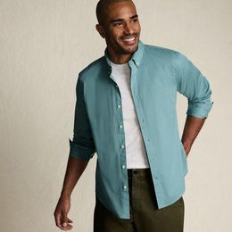 LANDS' END Ultimativ-Hemd f&uuml;r Herren, Tailored Fit, Herren, size: regular, Gr&uuml;n, Elasthan/Baumwoll-Mischung/Polyester-Mischung, by Lands' End