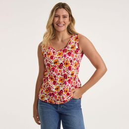 LANDS' END Baumwoll-Top, Damen,  Wei&szlig;, Baumwolle, by Lands' End