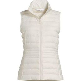 LANDS' END Daunenweste WANDERWEIGHT Verstaubar Ultraleicht f&uuml;r Damen in Plus-Gr&ouml;&szlig;e, Damen, size: plus, Elfenbein, Nylon, by Lands' End