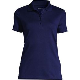 LANDS' END Supima-Poloshirt f&uuml;r Damen in Plus-Gr&ouml;&szlig;e, Damen, size: plus, Blau, Baumwolle, by Lands' End