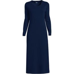 LANDS' END Wadenlanges Langarm-Nachthemd aus reiner Baumwolle f&uuml;r Damen in Plus-Gr&ouml;&szlig;e, Damen, size: plus, Elfenbein, Baumwolle, by Lands' End