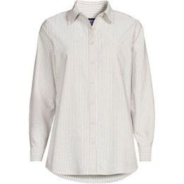 LANDS' END Langarm Oxford-Hemdbluse f&uuml;r Damen, Damen, size: regular, Beige, Baumwolle, by Lands' End