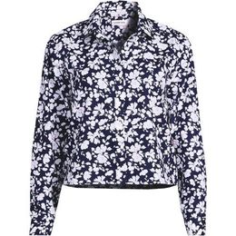 LANDS' END Kurze, b&uuml;gelfreie Hemdbluse f&uuml;r Damen in Plus-Gr&ouml;&szlig;e, Damen, size: plus, Pink, Baumwolle, by Lands' End
