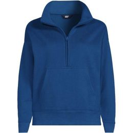 LANDS' END Sweatshirt SERIOUS SWEATS mit Rei&szlig;verschluss f&uuml;r Damen, Damen, size: regular, Blau, Baumwoll-Mischung/Polyester-Mischung, by Lands' End