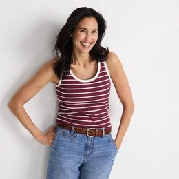 &Auml;rmelloses Ajour-Top f&uuml;r Damen, Damen, size: regular, Elfenbein, Elasthan/Baumwoll-Mischung, by Lands' End