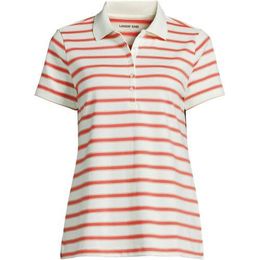 LANDS' END Supima-Poloshirt f&uuml;r Damen in Plus-Gr&ouml;&szlig;e, Damen, size: plus, Orange, Baumwolle, by Lands' End